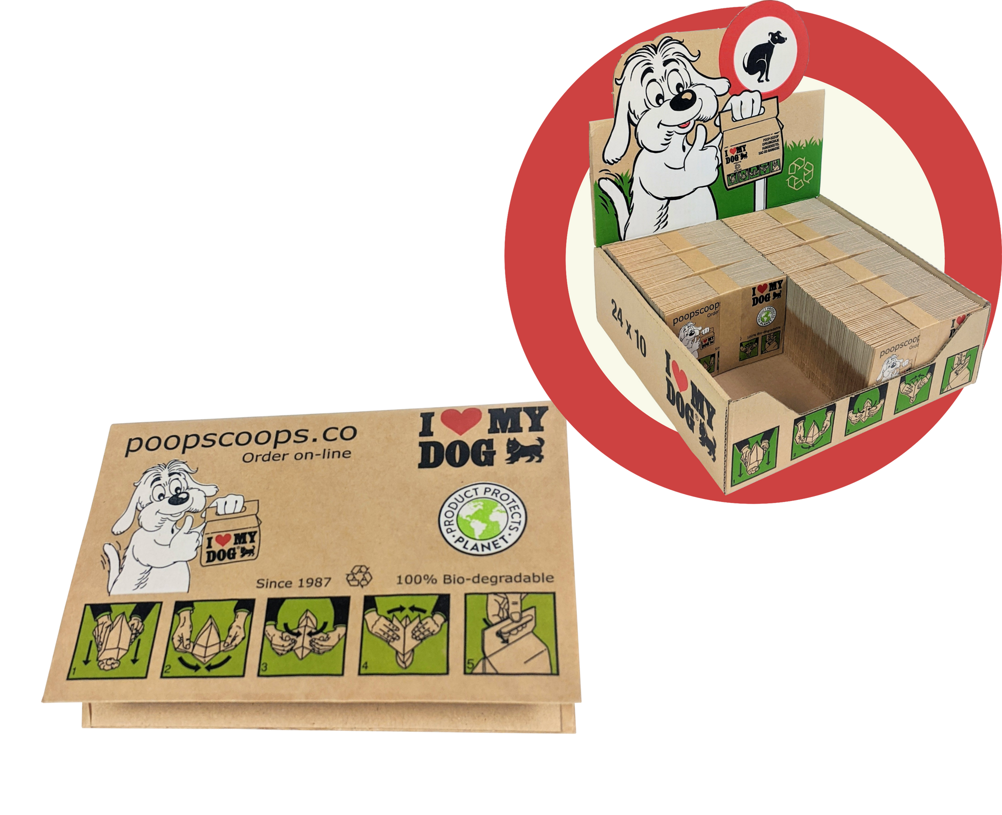 PoopScoops! Eco friendly bio-degradable dog poo bags UK